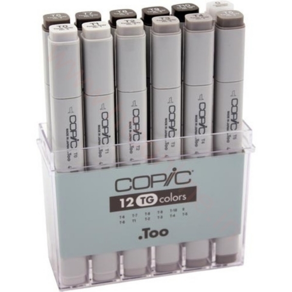 htconline.in Copic Markers Tonal Gray Set of 12 TG12 htconline.in