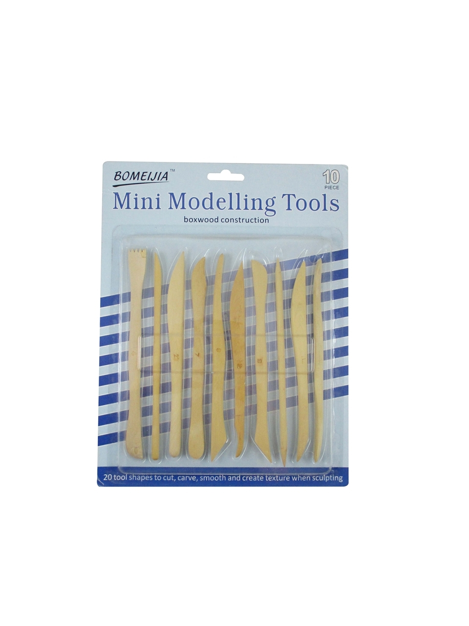 htconline.in| Clay Mini Modelling Wooden Tool Set Of 10 - htconline