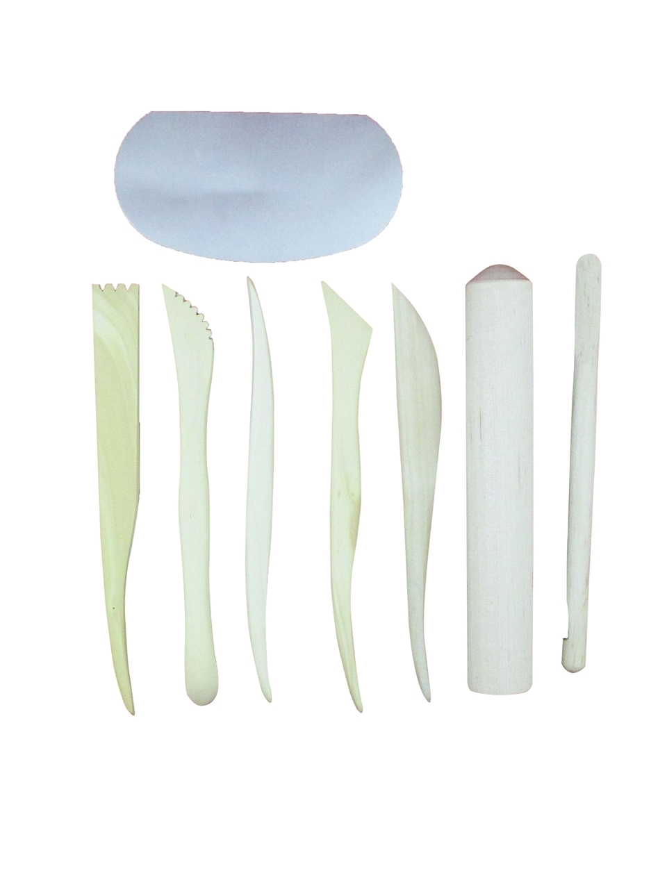 htconline.in| Clay Modelling Wooden tool Set 10 - htconline.in