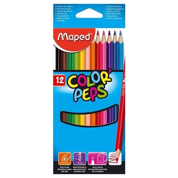 htconline.in| Maped Color'Peps Colour Pencil Set of 12| Students Colour ...