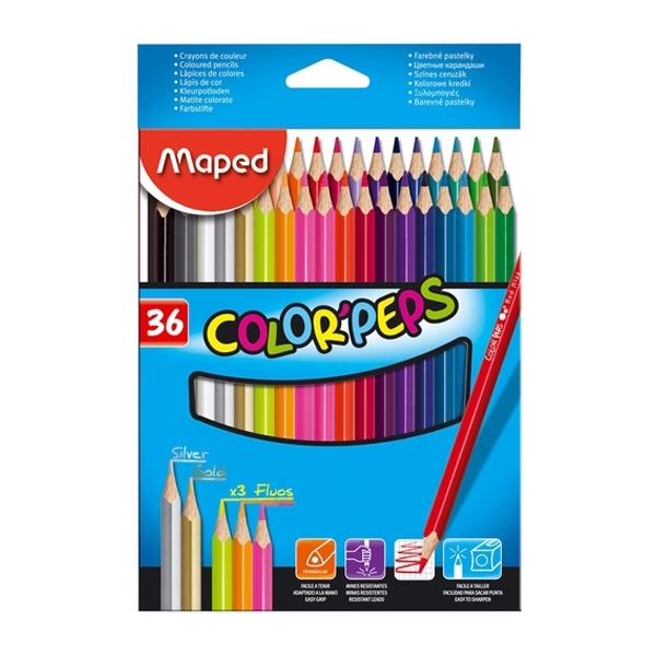 htconline.in| Maped Color'Peps Colour Pencil Set of 36| Students Colour ...