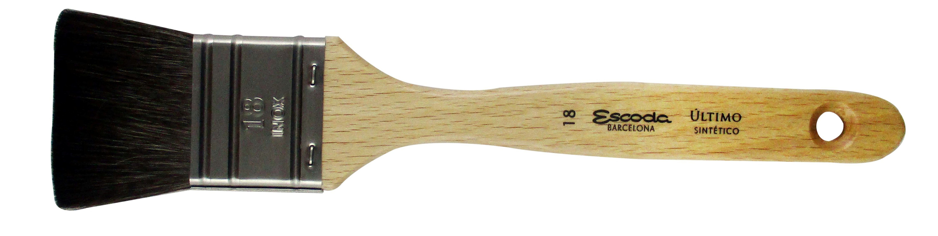 htconline.in| Escoda SR-2330 Ultimo FLAT SYNTHETIC TENDO BRUSH No:18