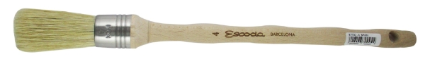 htconline.in| Escoda SR-7700 Natural ROUND SQUARE Edge PAINT BRUSH No:4