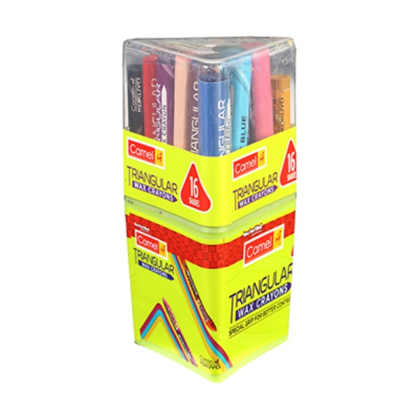 htconline.in| Camlin Triangular Wax Crayons Set of 16 - htconline.in