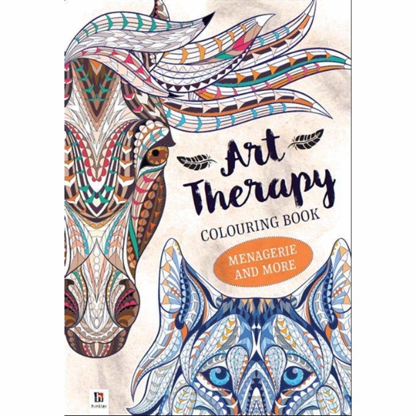 htconline.in| Art Therapy Colouring Book Menagerie & More