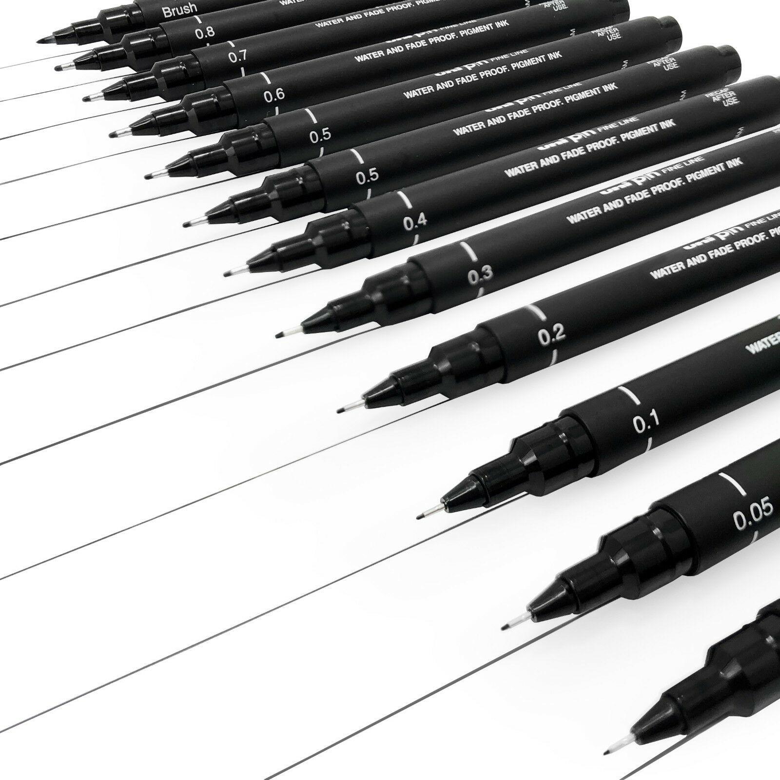 htconline.in| Uni Pin Fineliner Drawing Pen Set of 12