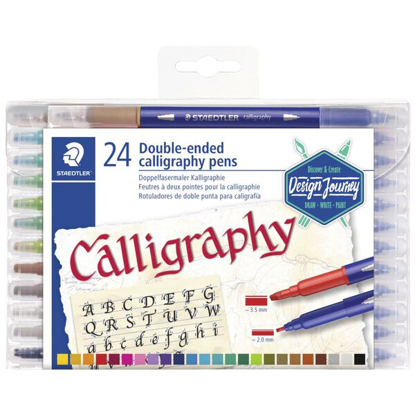 htconline.in| Staedtler Calligraphy Dual Tip Pen - Set of 24