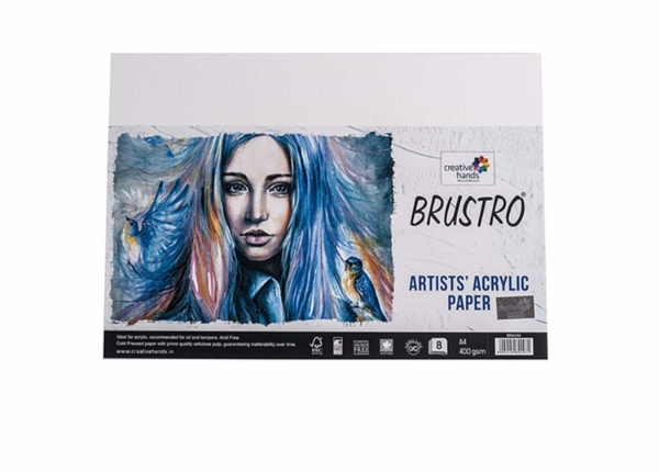 htconline.in| Brustro Artists Acrylic Paper 400gsm A4 (9+3 Sheets ...