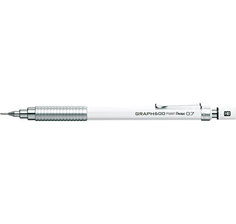 htconline.in| Pentel Graphgear 600 Mechanical Drafting Pencil- 0.7MM- White