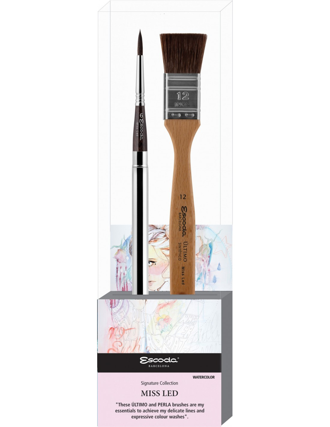 htconline.in| Escoda Miss Led Brush Set Series 8616-2
