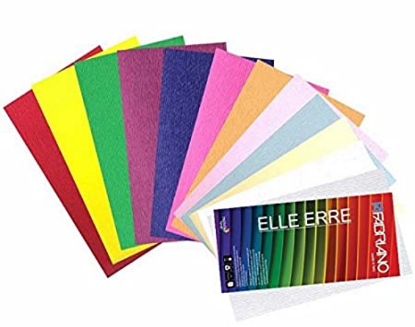 htconline.in| Fabriano Elle Erre Sheet 220gsm A4 Assorted ( Pack of 24 )