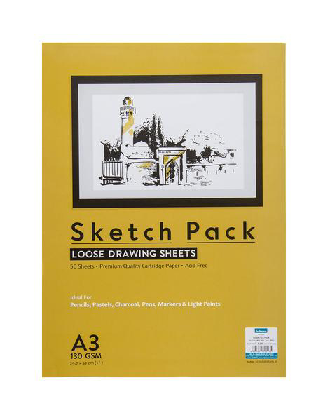 htconline.in| Scholar A3 130Gsm Drawing Sheets Pack Of 50