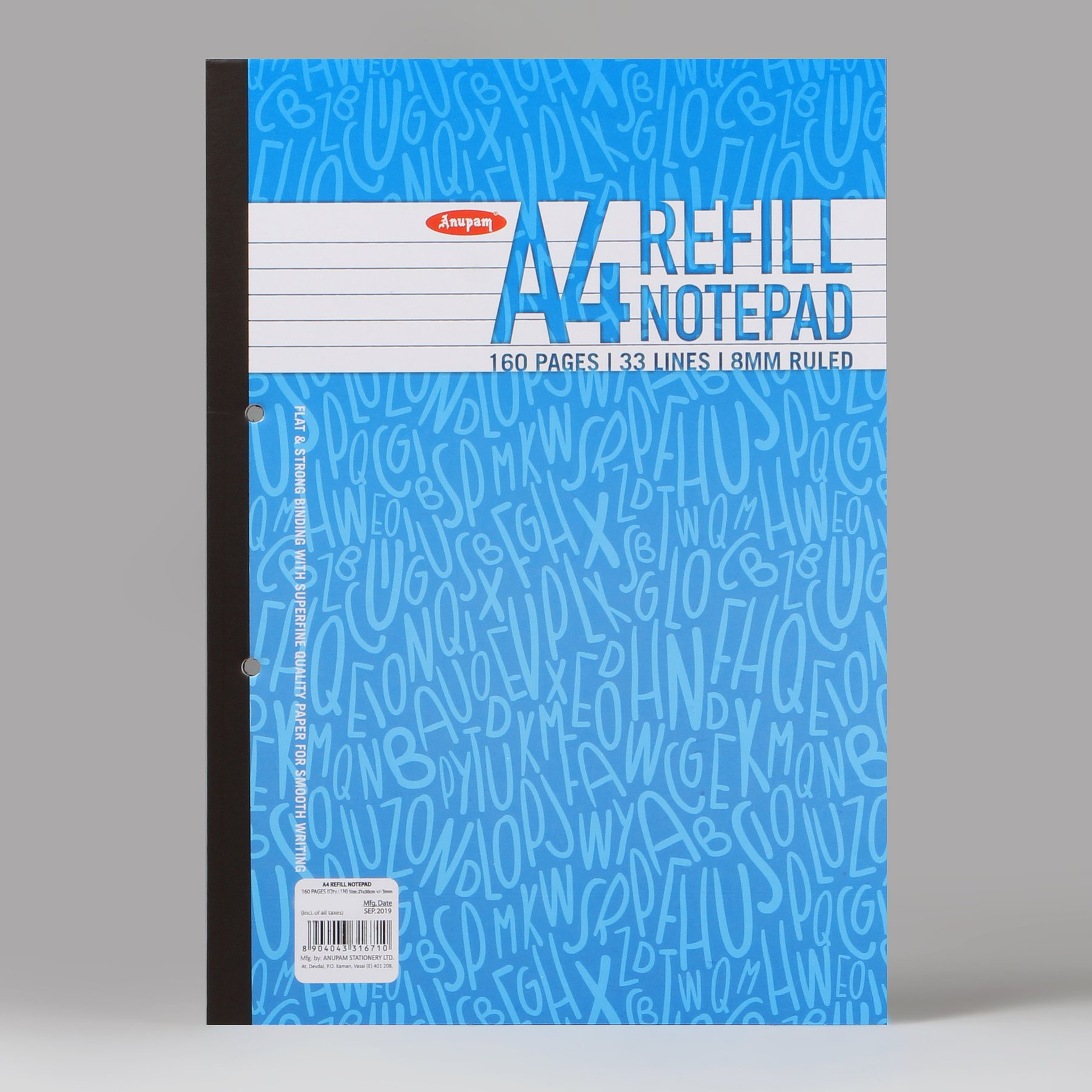 htconline.in| Anupam Refill Note Pad A4 160Pgs Ruled - htconline.in