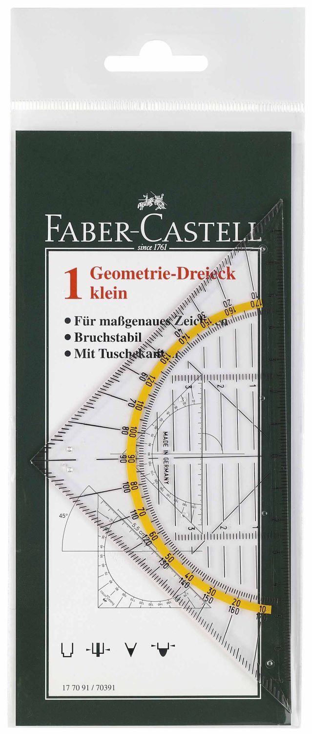 htconline.in| Faber Castell Set Square Small - 177091 - htconline.in