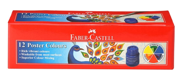 htconline.in| Faber Castell Poster Colours Set 12 - htconline.in