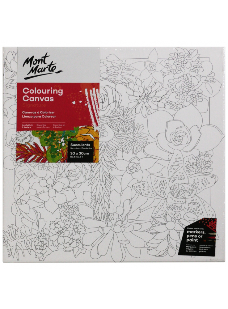 htconline.in| Mont Marte Colouring Canvas - 30x30cm Succulents (3030) htconline.in| Mont Marte Colouring Canvas - 30x30cm Succulents (3030)