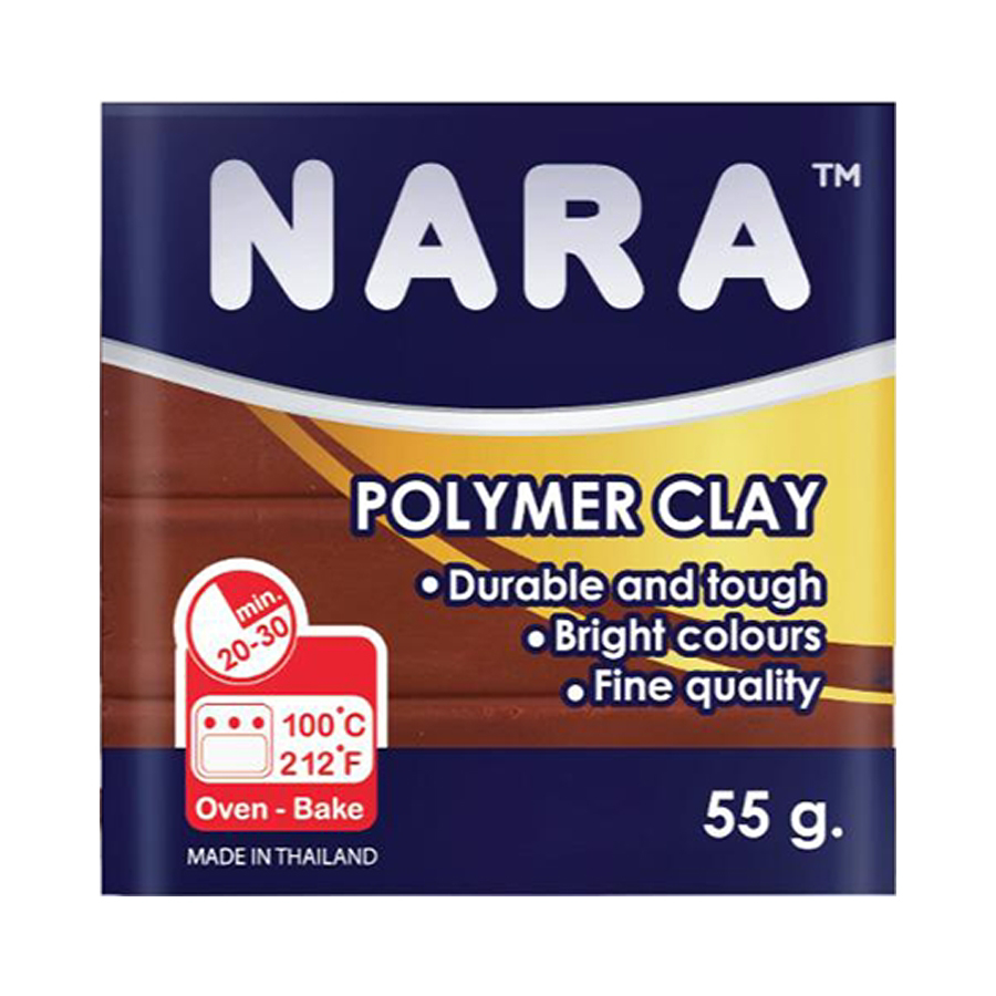 htconline.in| Nara Polymer Clay Chocolate Brown 55g - htconline.in