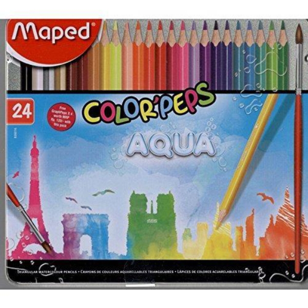 htconline.in| Maped Color'Peps Aqua Water Colour Pencils Set Of 24 ...
