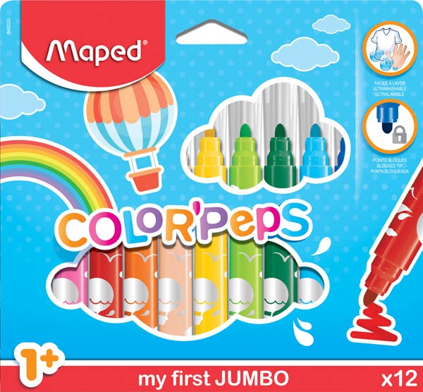 htconline.in| Maped Color Peps - Jumbo pens Set of 12