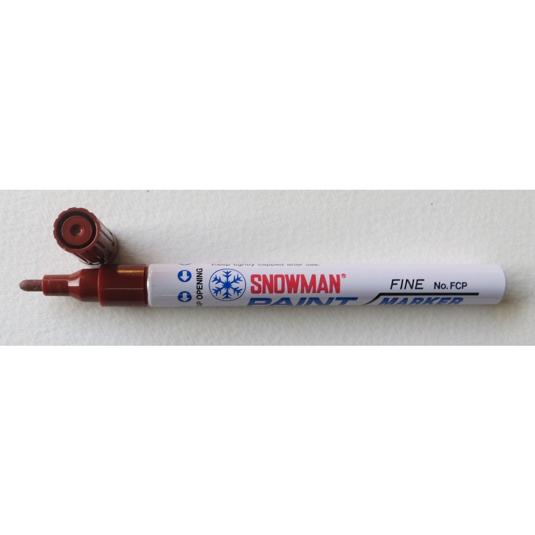 htconline.in| Snowman Oil Paint Marker - Brown Fine Tip