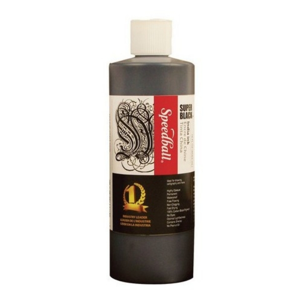 htconline.in| Speedball India Ink - Super Black 16 Oz 454.6ml