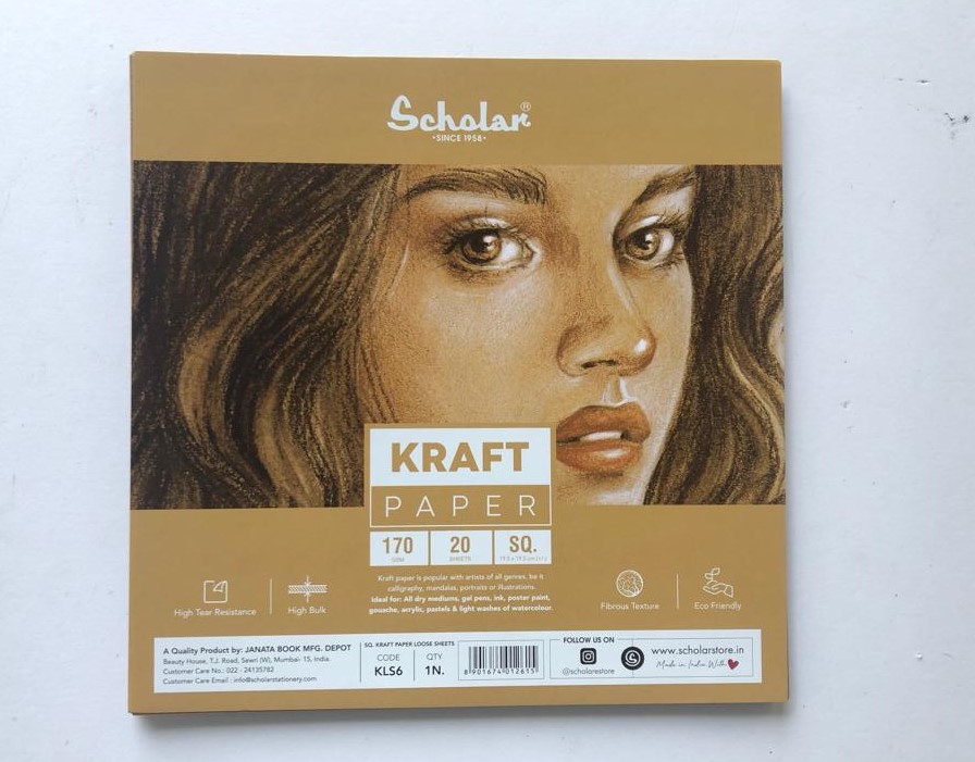 htconline.in| Scholar Square Kraft Paper Loose Sheets Pack of 20 - 170 ...