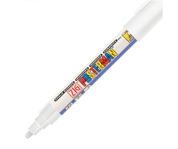 htconline.in| Zig Posterman Marker White - 2mm Medium