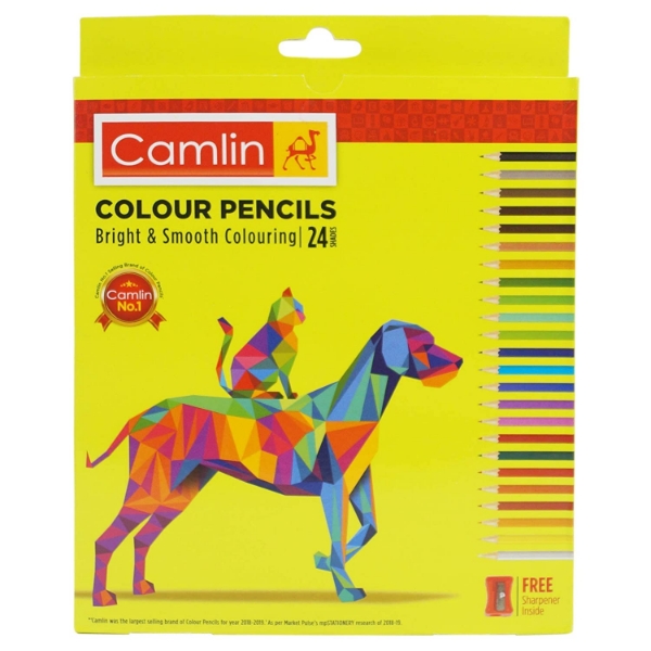 htconline.in| Camlin Colour Pencils Set 24 Shades - htconline.in
