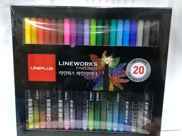 htconline.in| LINEPLUS LINEWORKS FINELINER PEN PAPER BOX SET OF 20