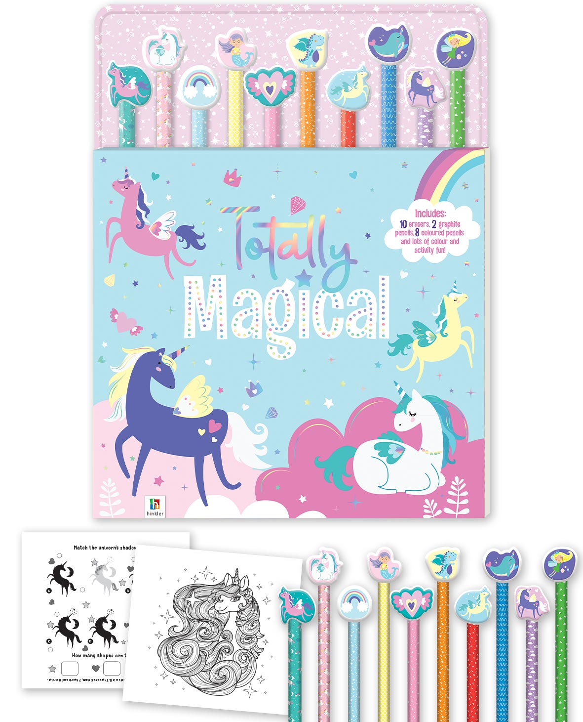 htconline.in| HINKLER TOTALLY MAGICAL COLOURING BOOK SET OF 10