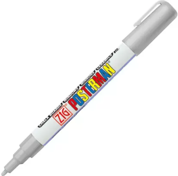 htconline.in| Zig Posterman Marker Silver - 1mm Fine