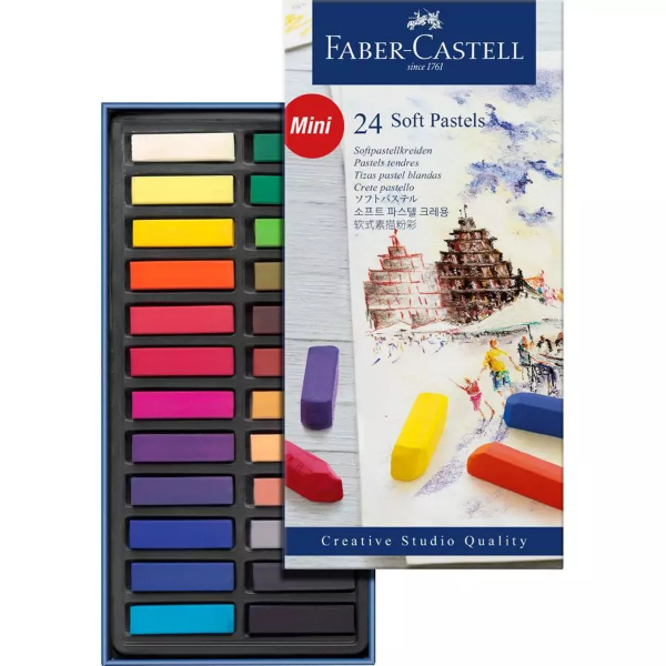htconline.in| Faber Castell Soft Pastel Mini - Set of 24 (128224)