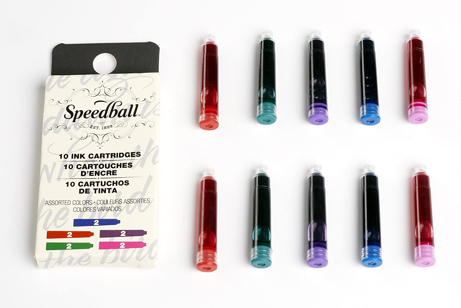 htconline.in| Speedball Fountain Pen Ink Cartridges - Colour