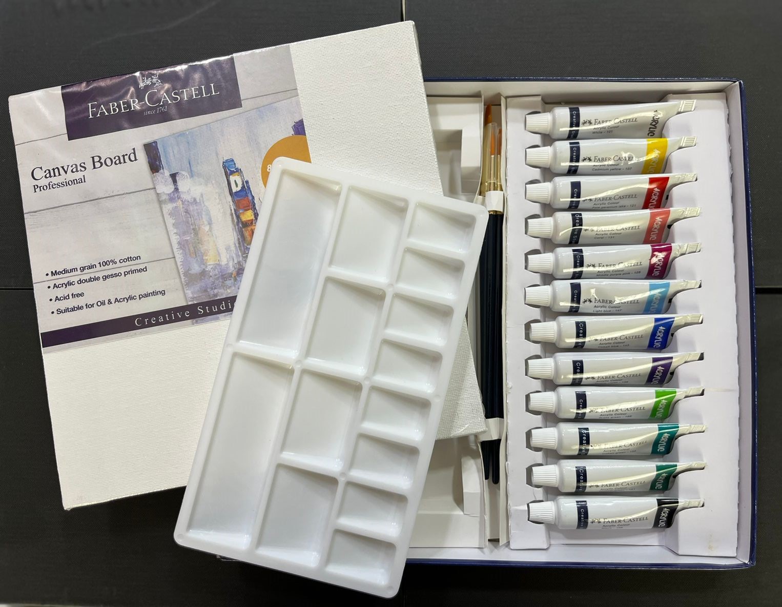 htconline.in| Faber Castell Acrylic Painting - Set of 18