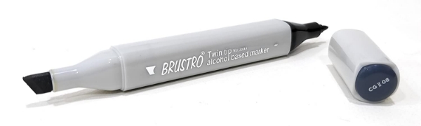 htconline.in| Brustro Twin Tip Based Alcohol Marker-CG II 05 - htconline.in