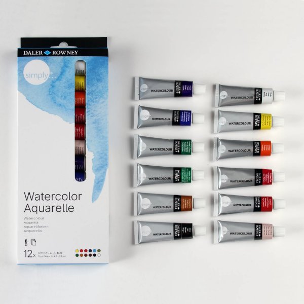 htconline.in| Daler Rowney Water Colour Set 12x12ml Colour - htconline.in