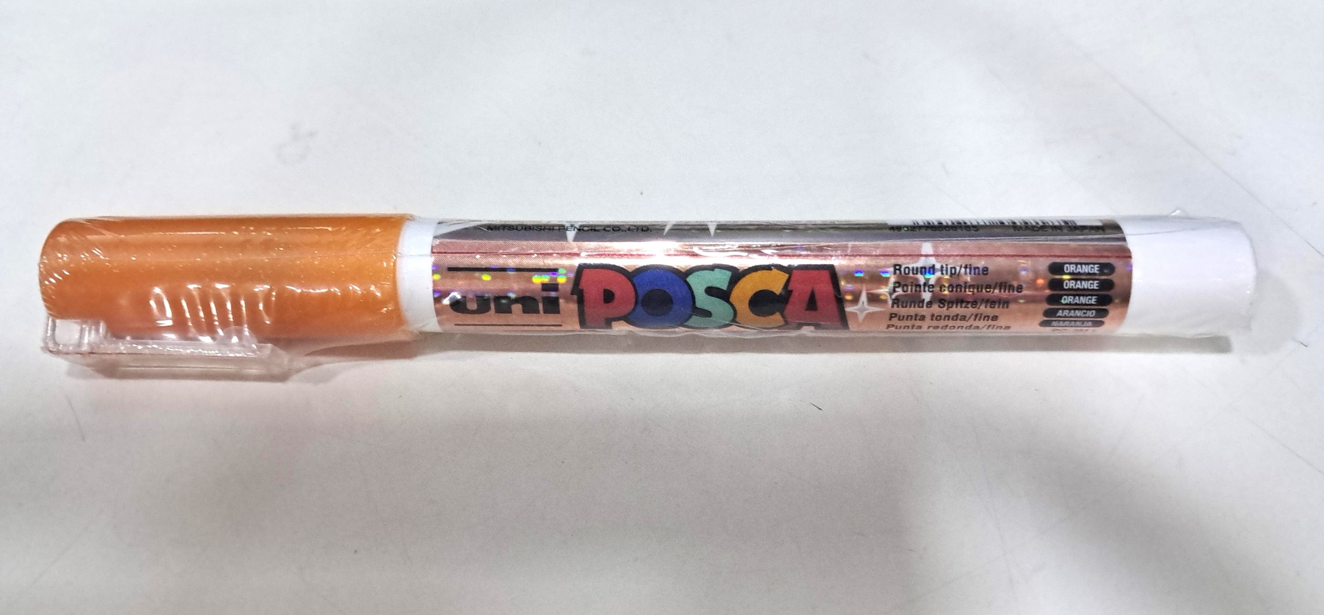 htconline.in| Uniball Posca Glitter Marker Pen - Sparkling Orange (3mm)