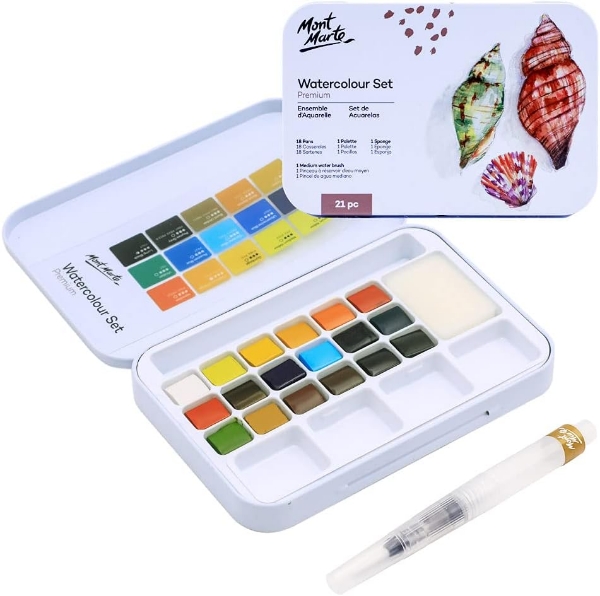 htconline.in| Mont Marte Premium Watercolour Set - 21 Pieces htconline.in| Mont Marte Premium Watercolour Set - 21 Pieces
